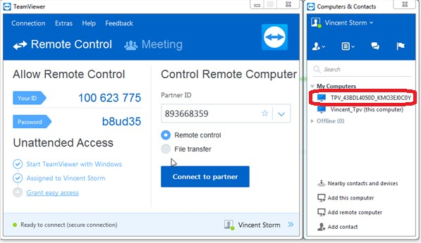 Manual deployment and setup of TeamViewer