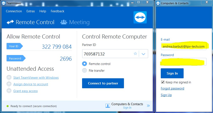 Manual deployment and setup of TeamViewer