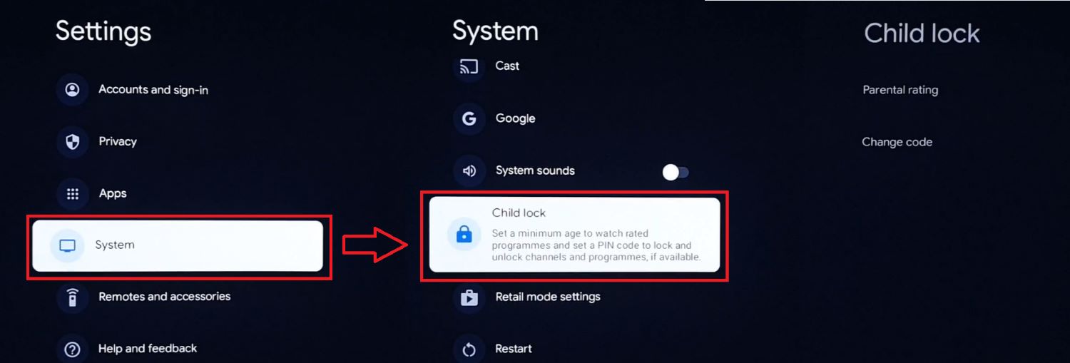 How to change the TV's PIN code [Philips Google TVs]?